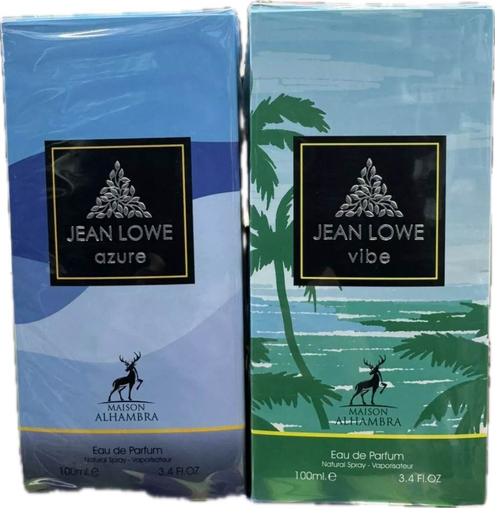 Jean Lowe Azure 3.4 EDP + Jean Lowe Vibe Parfums 3.4 EDP COMBO PACK LV ...